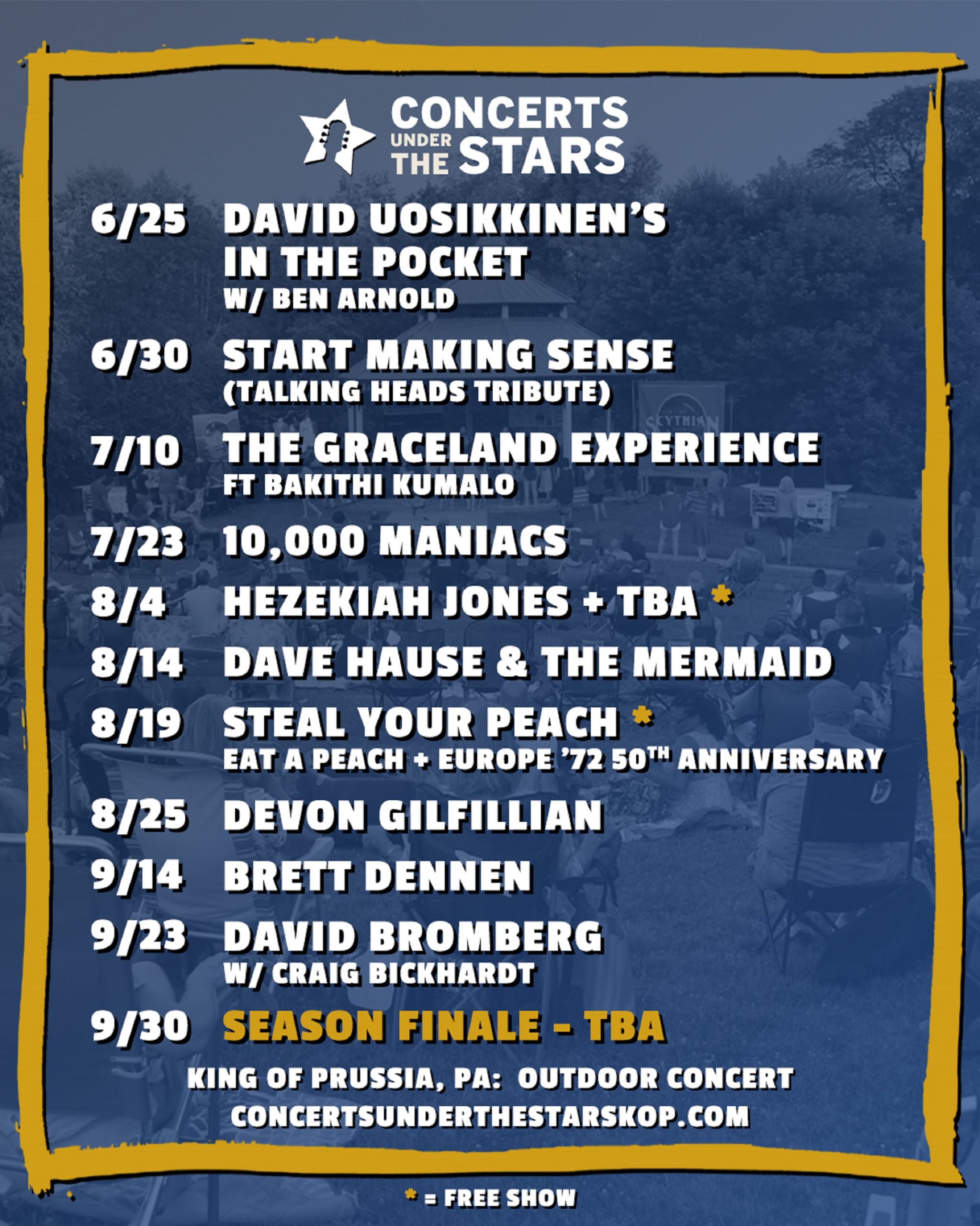 Concerts Under the Stars will return to Upper Merion Township Building ...