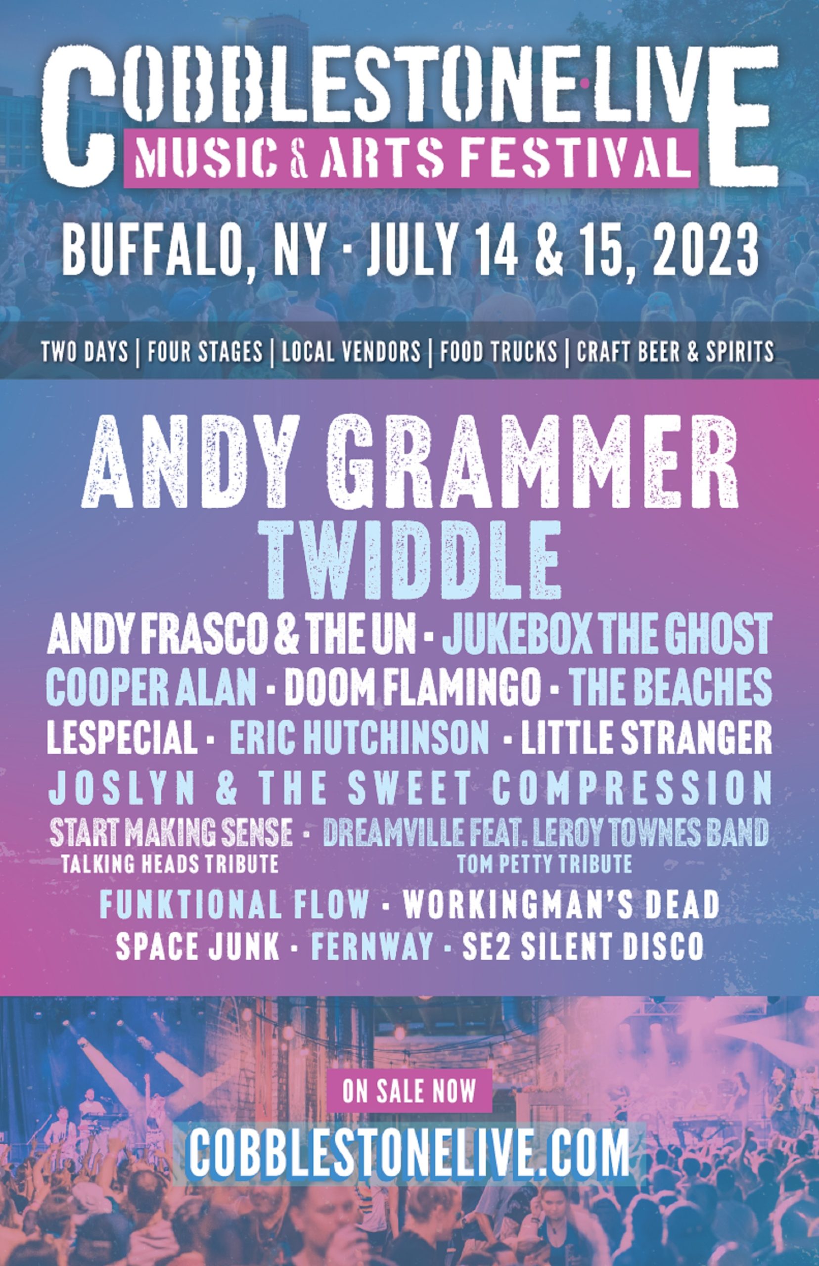 COBBLESTONE LIVE MUSIC & ARTS FESTIVAL Announces 2023 Lineup: ANDY ...
