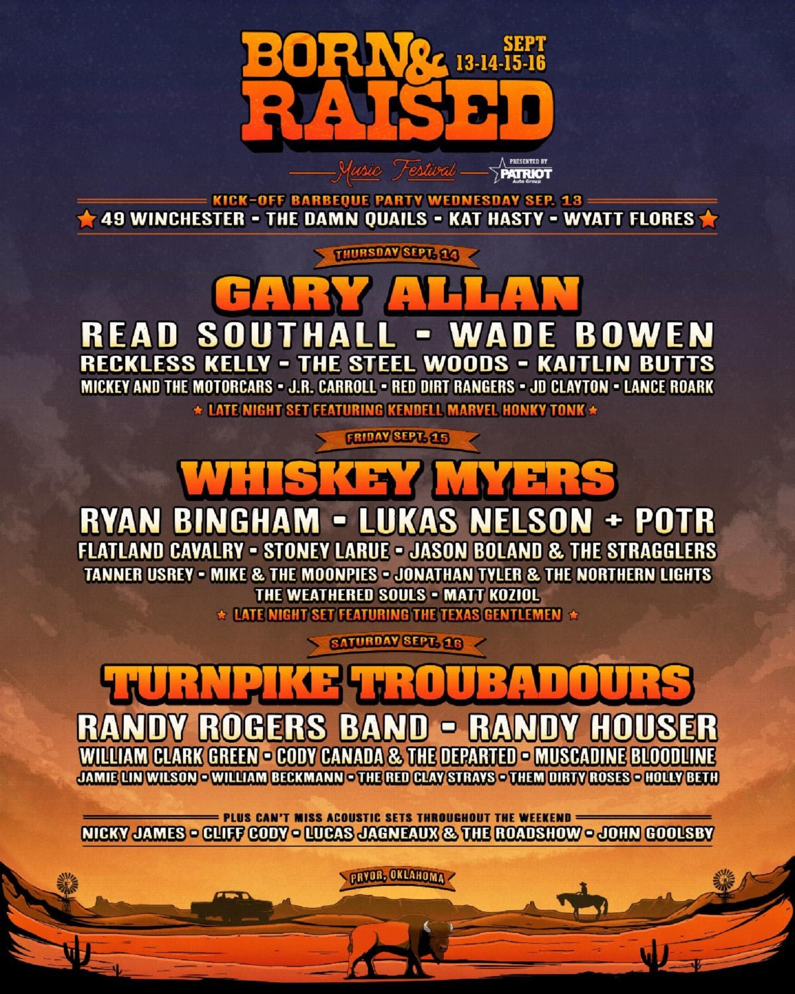 Born & Raised Music Festival Announces Set Times For 3rd Annual Festival