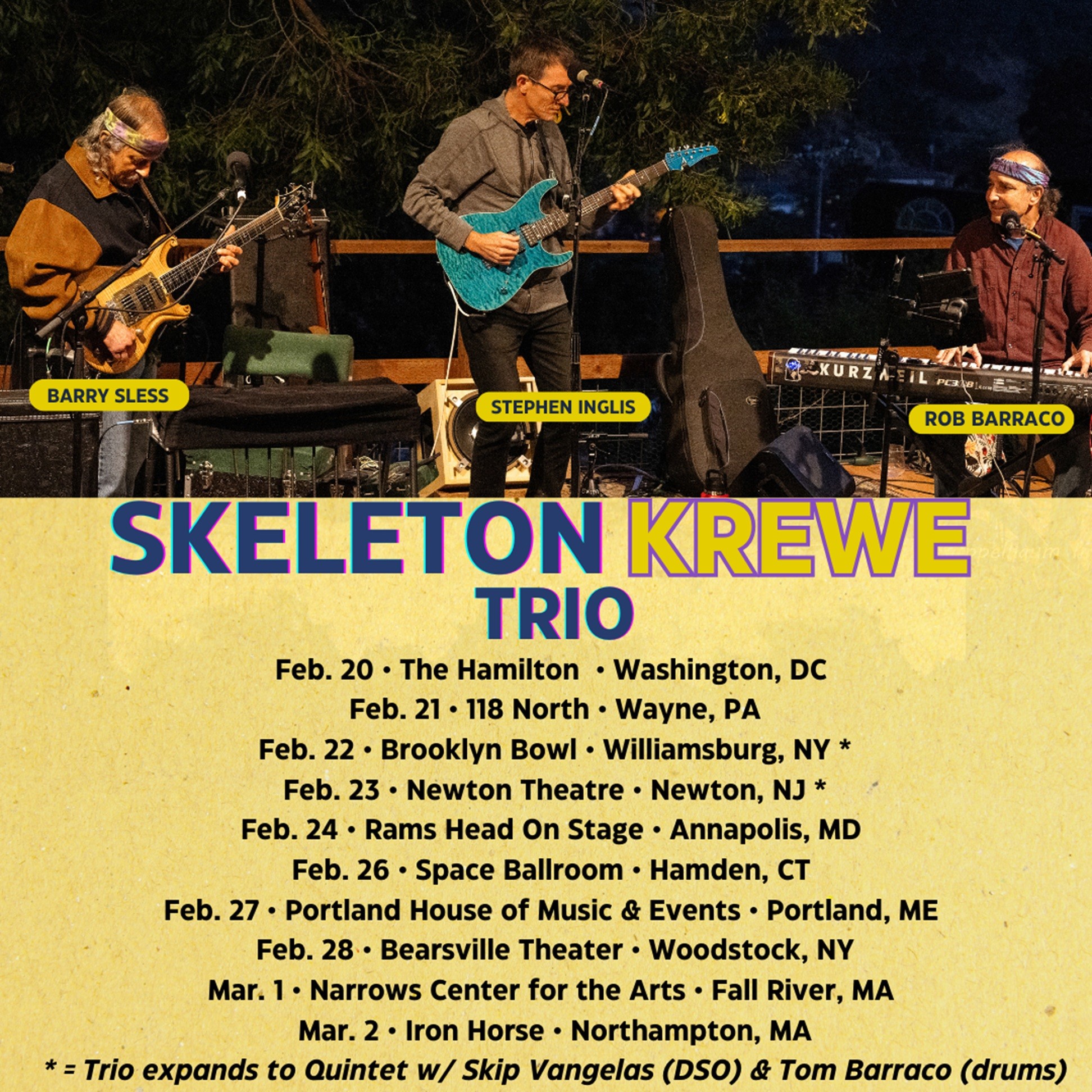 Skeleton Krewe Trio Announces Debut East Coast Tour: Rob Barraco, Barry ...